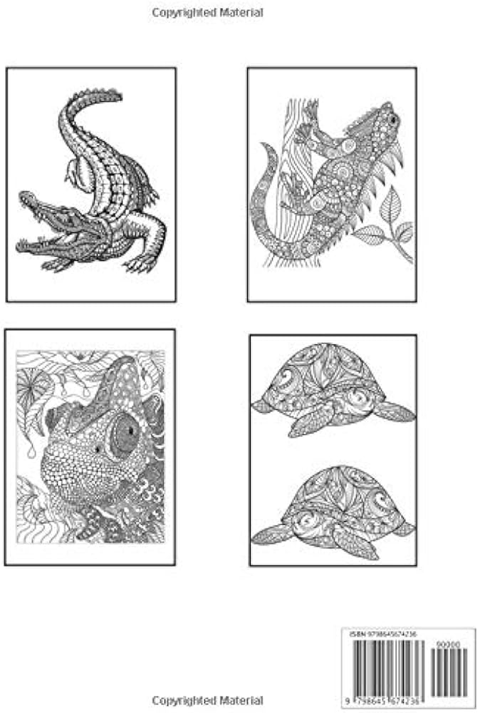 Reptile Amphibian Coloring Pages