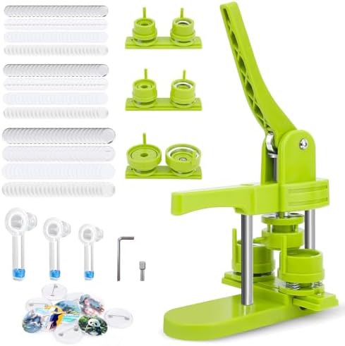 Amazon.com: LQSMBDTY Button Maker, 1in/1.25in/2.25 inch(25/32/58mm) 3 ...