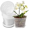 Amazon.com: JGB 9 Pack 7 Inches Orchid Pots for Repotting, Clear Orchid ...