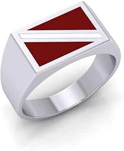 Amazon.com: Beach Life Treasures Scuba Dive Flag Ring Men's 925 ...