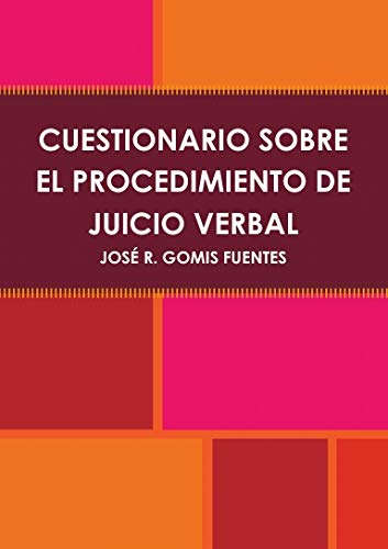 CUESTIONARIO SOBRE EL PROCEDIMIENTO DE JUICIO VERBAL | Amazon.com.br