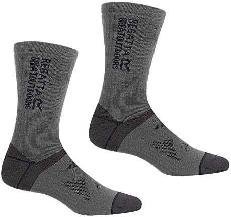 Regatta Unisex Adult Wool Hiking Boot Socks (Pack of 2) (9 UK-12 UK ...