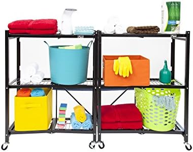 Amazon.com: Origami 4 Tier Folding Shelves, Storage Shelving Rack Unit ...