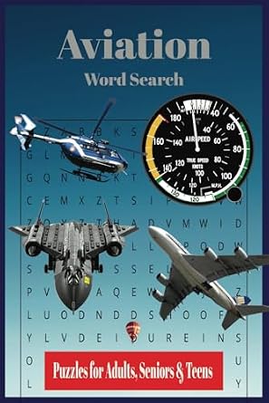 Aviation Word Search Puzzle Book: Word Search for Easy to Read Print ...