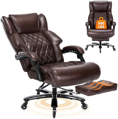 Amazon.com: Ergonomic Office Chair with Footrest, Reclining Desk Chair ...