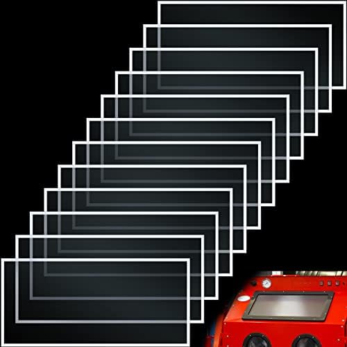 Fabbay 12 Pieces Sandblast Cabinet Lens Cover 23 x 11 Inches Inner Lens ...