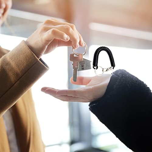 3Pcs Stretchy Spiral Keyring,Plastic Keychain Spring Key Holder ...