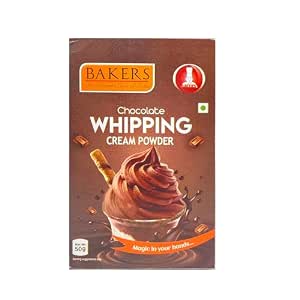 BAKERS Chocolate Whipping Cream Powder Mix | Cocoa Infused | Smooth ...