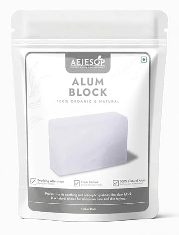 Amazon.com: AEJESOP Shaving Alum Block, Aftershave Skincare for Men ...