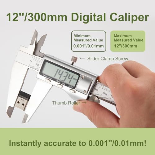 Snapklik.com : SCITOOLS All-Metal Digital Caliper 0-12Measuring Tool ...