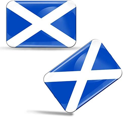 Amazon.com - 2 x 3D Domed Silicone Stickers Decals Scotland National ...