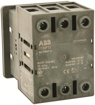 Amazon.com: ABB OT80FT3 Non-Fused Disconnect, 80 Amp, 3-Pole ...