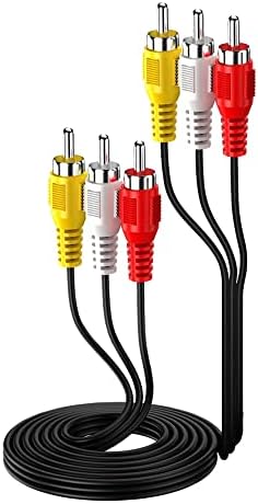 Storin 3 RCA Male-Male Composite Audio Video AV Cable for LCD LED DTH ...