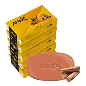 Buy ARIX Sandal & Turmeric Soap I for Total Skin Care I Long-Lasting ...