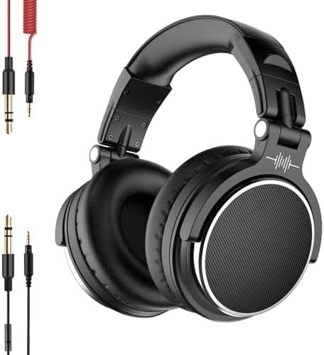 FIFINE Studio Monitor Headphones for Recording-Over Ear Wired ...