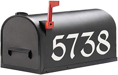 Amazon.com: Reflective Mailbox Numbers Sticker Decal Die Cut Classic ...