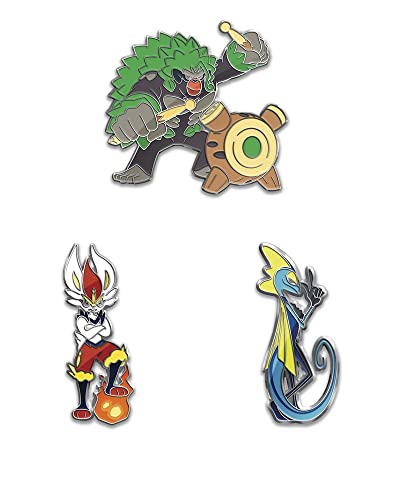 Pokemon TCG Official Enamel Pin Badge Set – Cinderace, Inteleon and ...