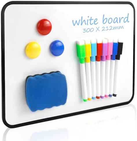 Tableau Blanc Magnetique 30X21cm Mini Tableau Blanc Effaçable Tableau ...