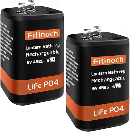 Amazon.com: Fitinoch Rechargeable 6 Volt 4.5AH Lantern Battery with ...