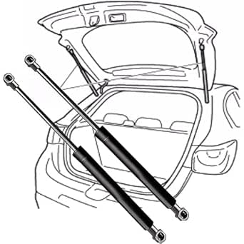 2x Car Rear Tailgate Boot Gas Struts,Replacement Auto Parts,for Peugeot ...