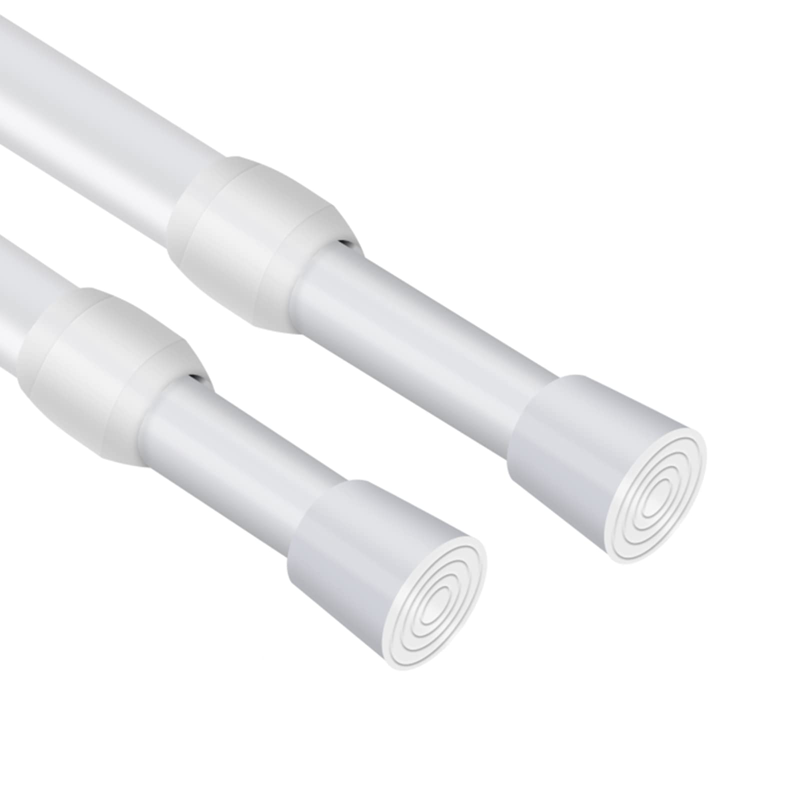 Vista 105-190cm Extendable Curtain Poles No Drill Tension Rods ...