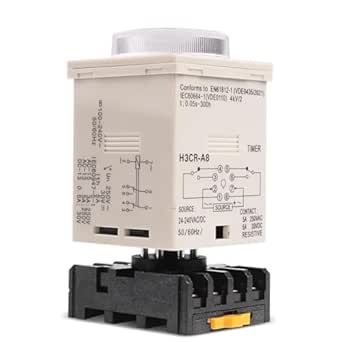 24V-48V DC/AC Multi Range Delay Timer Time Relay H3CR-A8 8pins with ...