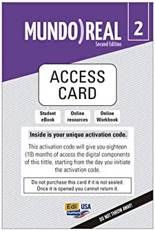 Amazon.com: Mundo Real 2nd Edition Lv2 Student 1 year Digital access ...