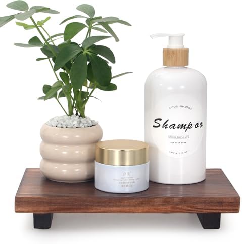 Amazon.com: Small Brown Wood Riser for Home Decor, Kitchen Sink Counter ...