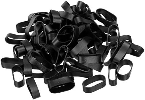 Amazon.com: PATIKIL Silicone Rubber Bands Cable Ties 100pcs Non-slip 1 ...