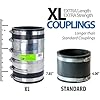 Amazon.com: Fernco 4-inch XL Flexible Pipe Coupling Connector Fitting ...