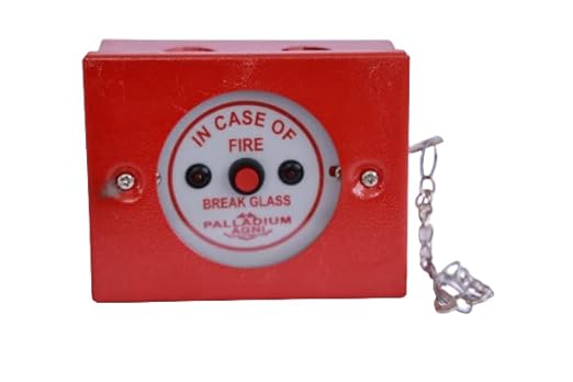 Agni fire Manual Call Point (MCP) with Hammer & Chain Protected by Thin ...