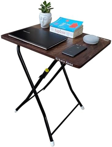 LMZ Multipurpose Portable & Foldable Black Wooden Table Desk for Home ...