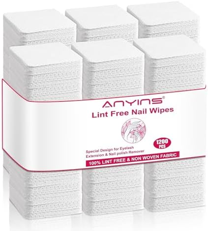 Amazon.com : Nail Polish Remover, Lint Free Nail Wipes 540PCS Acetone ...