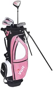 Amazon.com : Voit Xp Junior Golf Club Set and Pink Stand Bag (for Girls ...