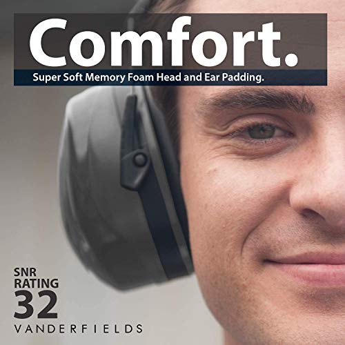 Vanderfields Hearing Protection Ear Muffs for Noise Reduction, - Want ...