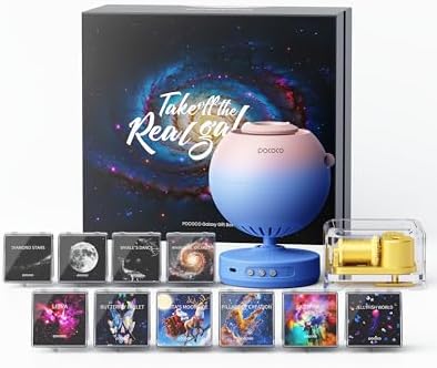 POCOCO Galaxy Star Projector Gift Set with 10 Optical Film Discs and ...