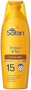 Soltan Protect & Tan lotion SPF15 200ml : Amazon.co.uk: Beauty