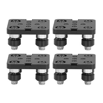 Amazon.com: Small V Wheel Plate, 4Pcs V Wheel Plate Small Groove Slot ...