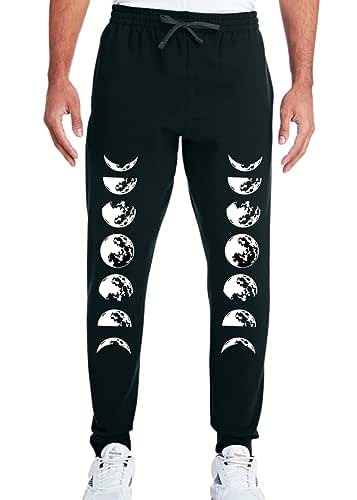 Amazon.com: Moon Phase Printed Graphic Men's Unisex Jogger Pants casual ...