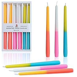 Amazon.com: Rose Taper Candles Candlesticks 10Inch Handmade Set of 6 ...