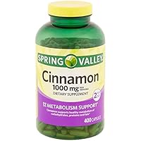 Amazon.com: Spring Valley Cinnamon 1000 Mg 400 Capsules : Health ...