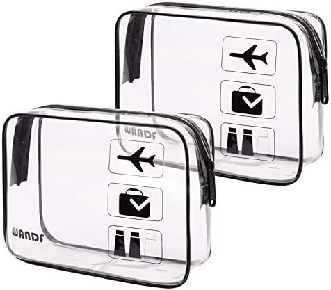 Amazon.com : TSA Approved Clear Travel Toiletry Bag wih Zippers Carry ...