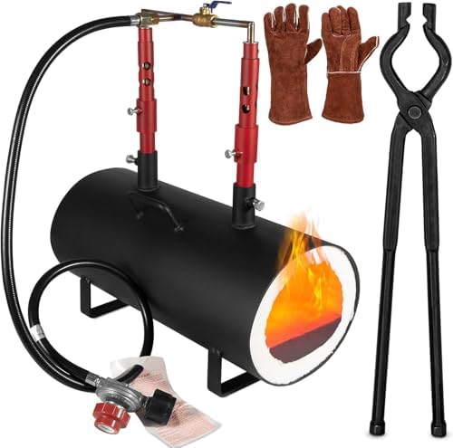 Amazon.com: Propane Gas Forge, Double Burner Blacksmithing Forge Large ...