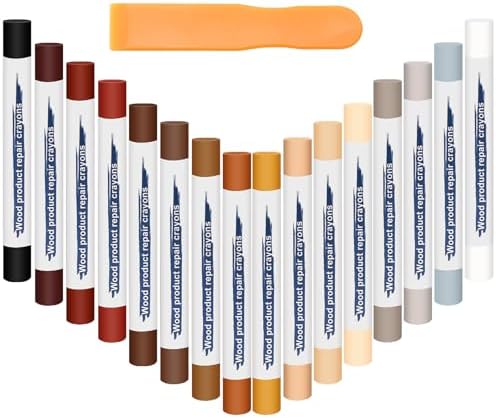 Amazon.com: Boncart Wood Filler Sticks,12colors Wood Wax Crayons for ...