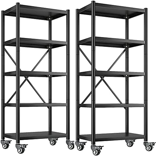 Amazon.com: caktraie 5-Shelf Heavy Duty Shelving,Metal Utility Storage ...