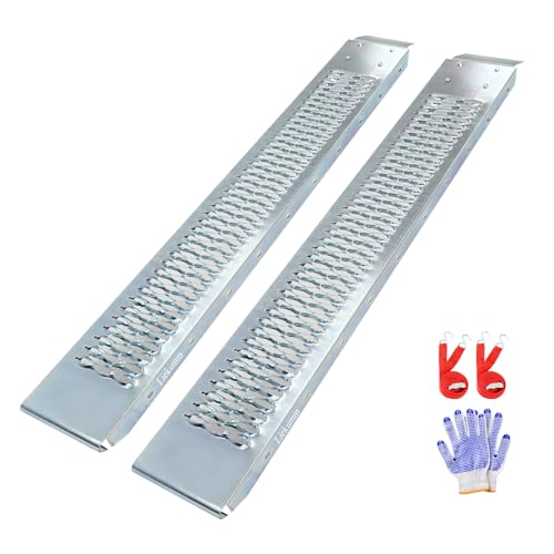 Snapklik.com : LIEKUMM 60.4 L X 8.7 W Steel Loading Ramp, 880LBS ...