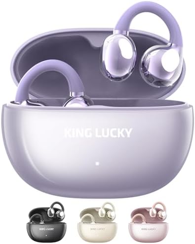 Amazon.com: King Lucky i20 Clip on Open Ear Earbud air Conduction s ...