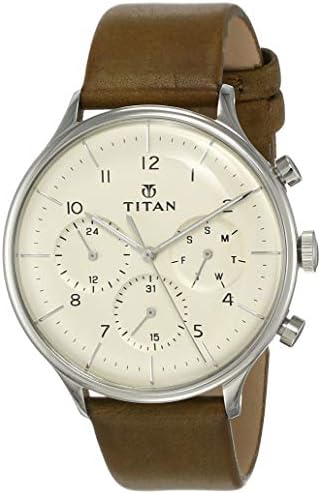 Titan Men's Metropolitan Charm: Men's Multifunctional Black Watch with ...