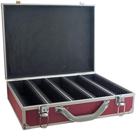 Amazon.com : Aluminum Coin Storage Box 100 Graded Coin Slab Case ...