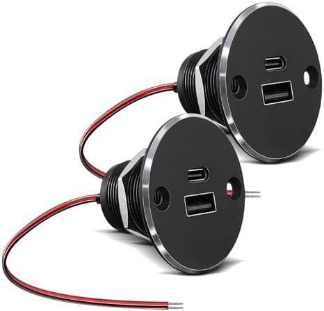 Obeaming RV USB Outlet All-Aluminum QC 3.0 USB-A & USB-C PD Socket ...